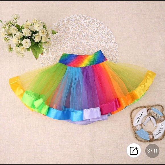 Bottoms | Rainbow Baby Inspired Tutu Skirt 12m | Poshmark